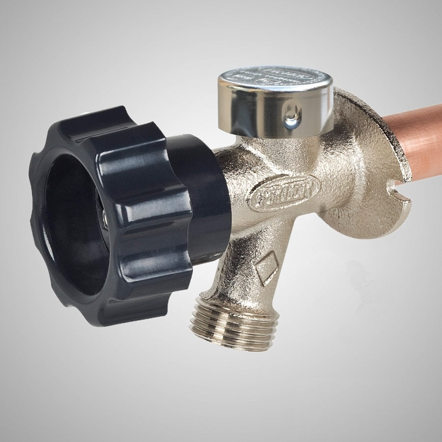 Prier Anti-Siphon Wall Hydrant - Gray Handle - 1/2"Wirsbo - 491