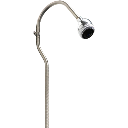 Prier C-108 Shower Adapter, 42" Riser, Satin Nickel - C-108SH1