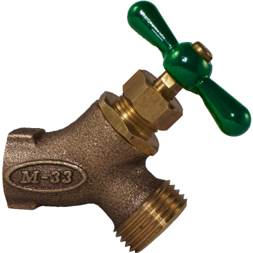 Prier Valve - No-Kink Hose Bibb - 1/2" COMP - Blue Handle - 33.43-B